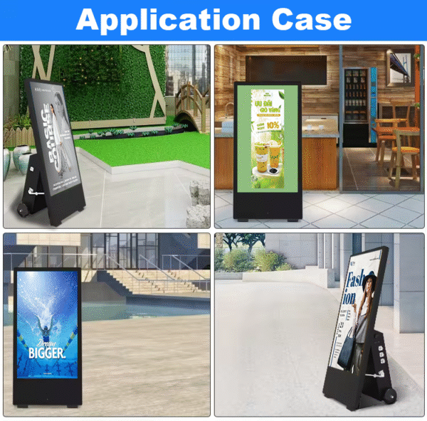 43 Inch Outdoor Portable Poster LCD Advertising Players Monitor ...