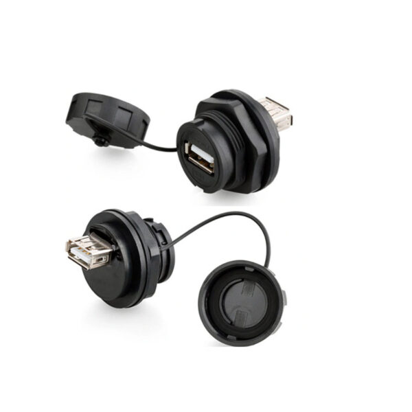Waterproof USB 2.0 Female Panel Mount (IP67) - www.xexagonshop.com