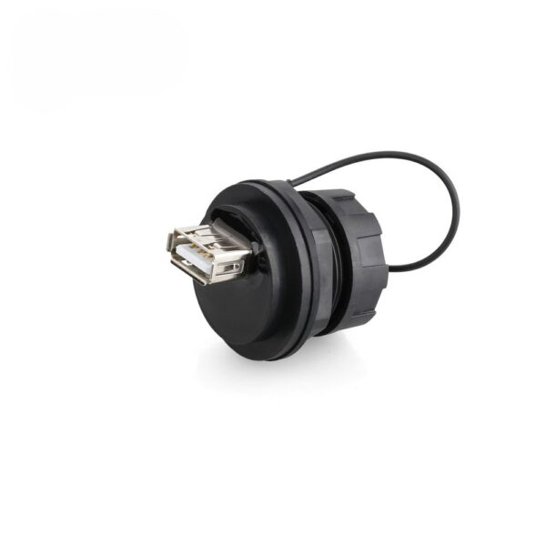 Waterproof USB 2.0 Female Panel Mount (IP67) - www.xexagonshop.com