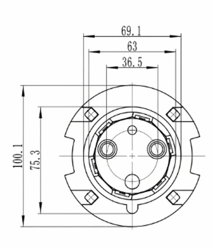 Heavy-Duty Industrial Power Plug – 63A, 3-Pole, IP44 - www.xexagonshop.com