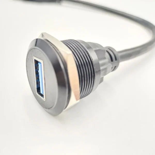USB 3.0 Female Panel Mount to USB Male Cable - www.xexagonshop.com