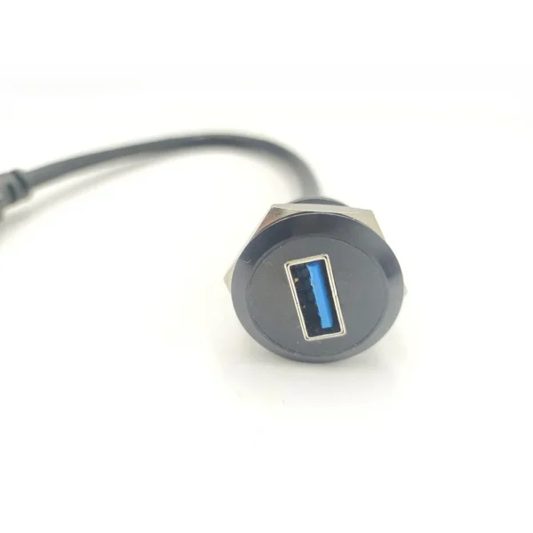 USB 3.0 Female Panel Mount to USB Male Cable - www.xexagonshop.com