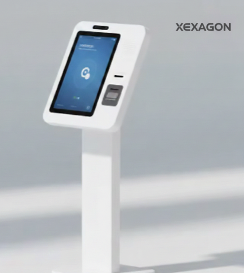 32″Smart Kiosk Enclosure with Metal Stand for Interactive Digital ...